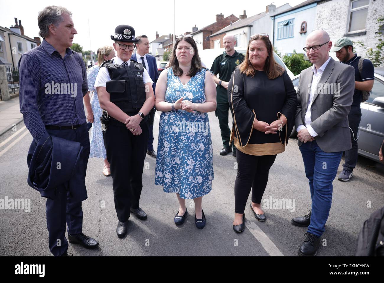 (left to right) Mayor of the Liverpool City Region Steve Rotheram ...