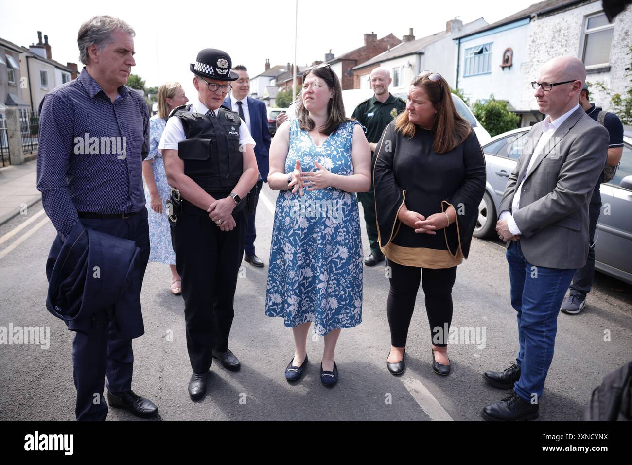 (left to right) Mayor of the Liverpool City Region Steve Rotheram ...