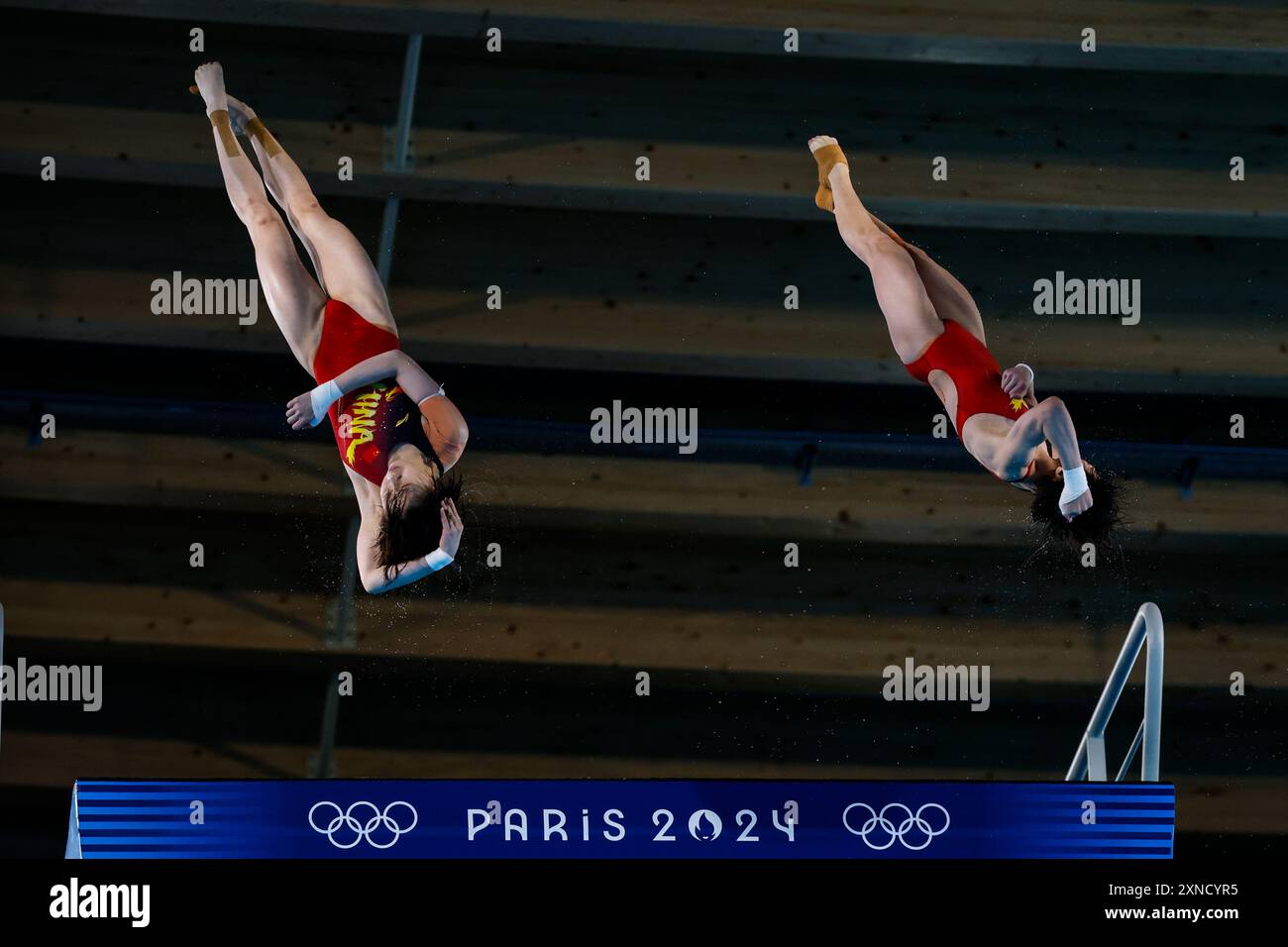 Yuxi Chen and Hongchan Quan of China compete during Women's ...