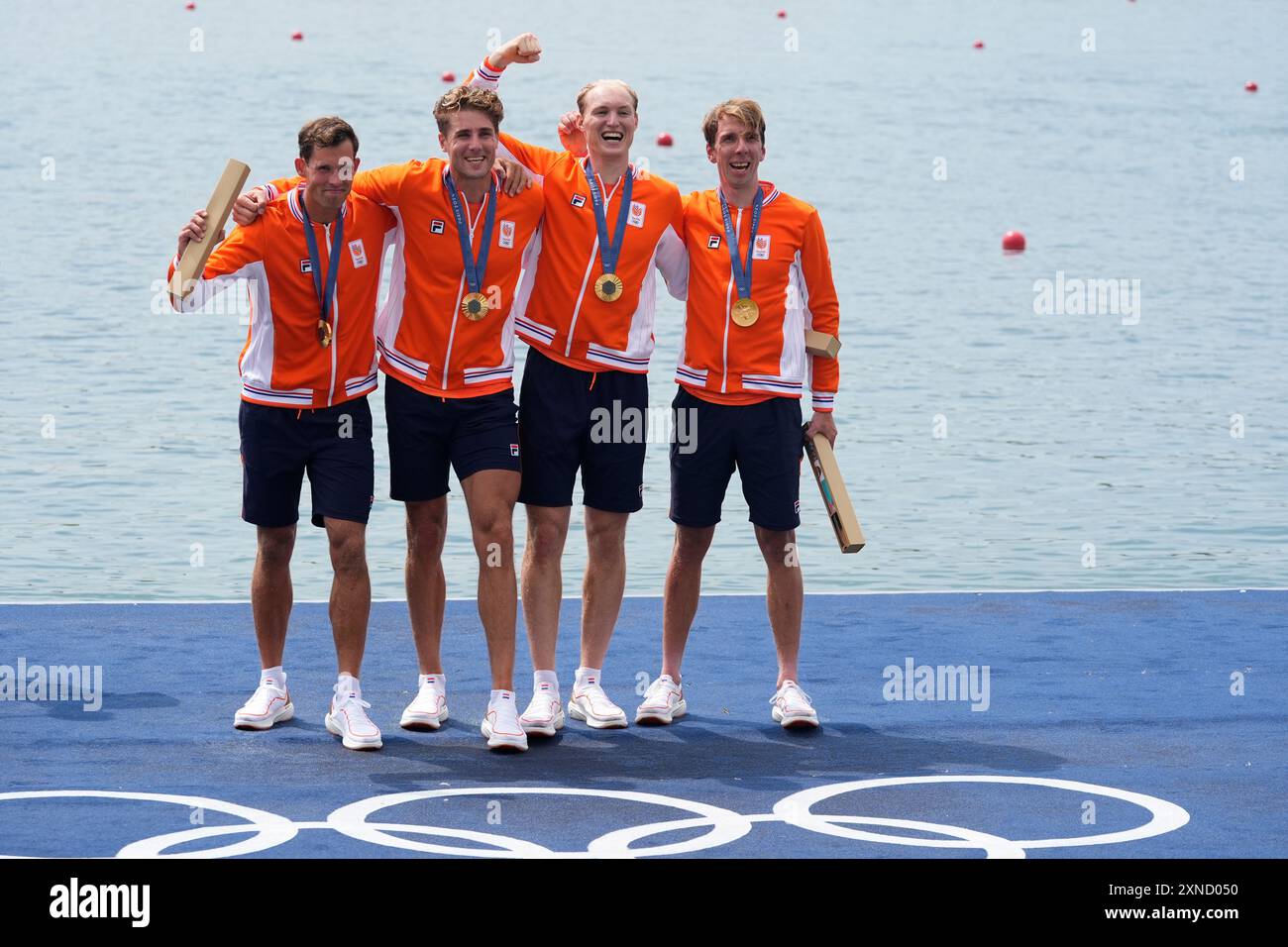 Netherland's Finn Florijn, Koen Metsemakers, Tone Wieten and Lennart ...