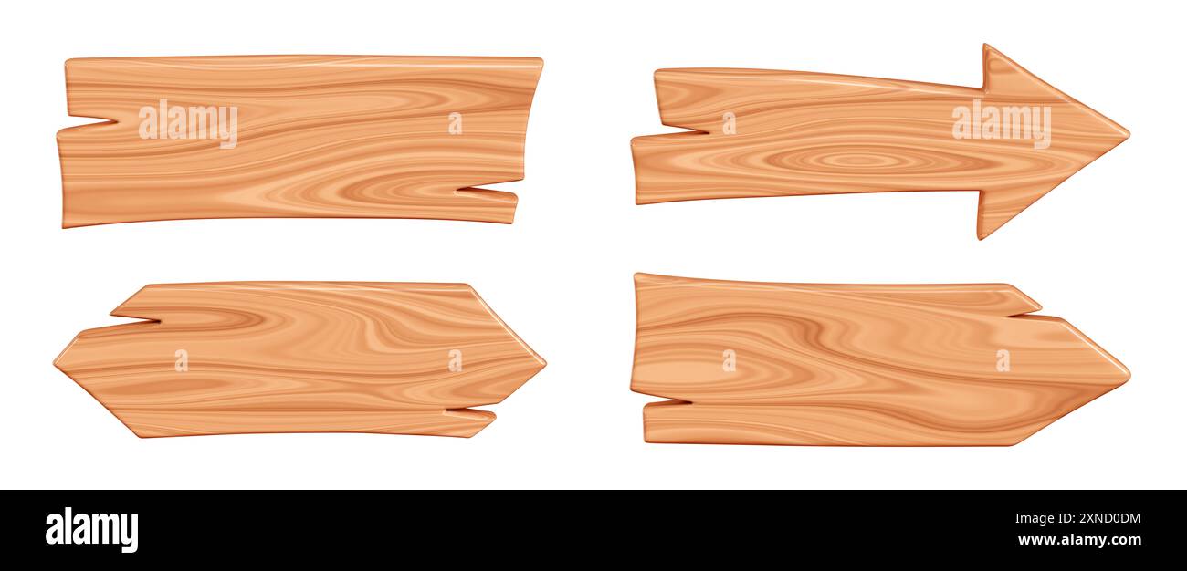 Wooden plaque for text box. Cartoon 3d render illustration of signboard ...