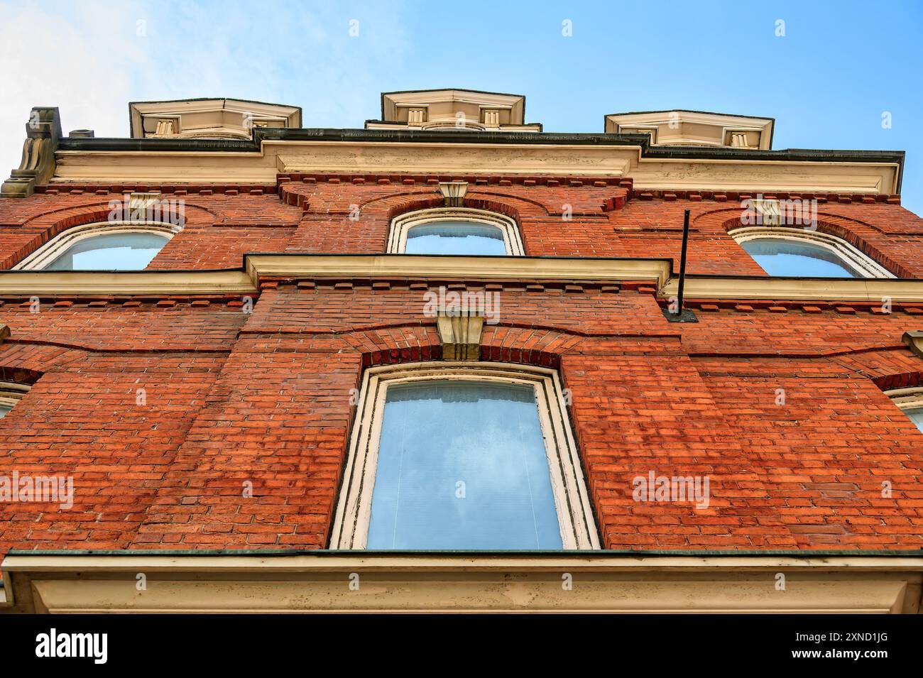 Toronto, Canada - July 30, 2024: Low angle view of windows ...