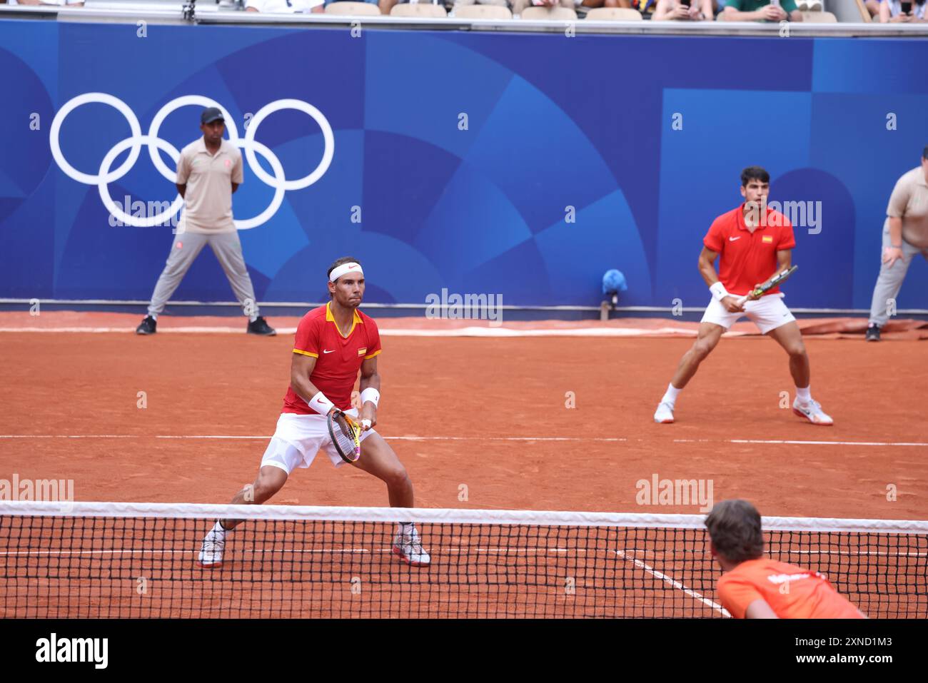 Paris, France. 30th July, 2024. Paris Olympics: Tennis: Men's Doubles ...