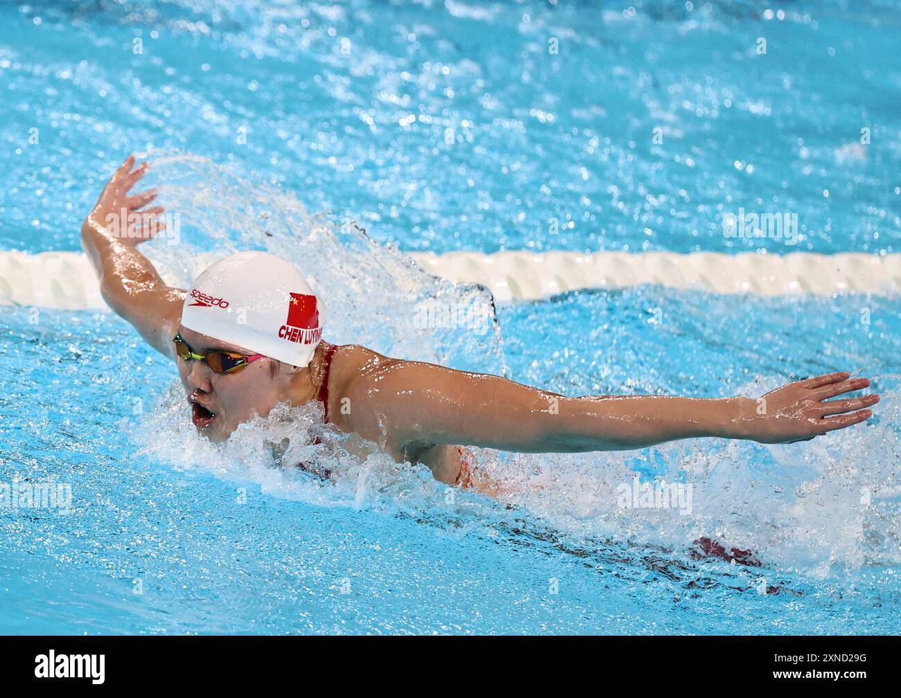 Paris, France. 31st July, 2024. Chen Luying of China competes during ...