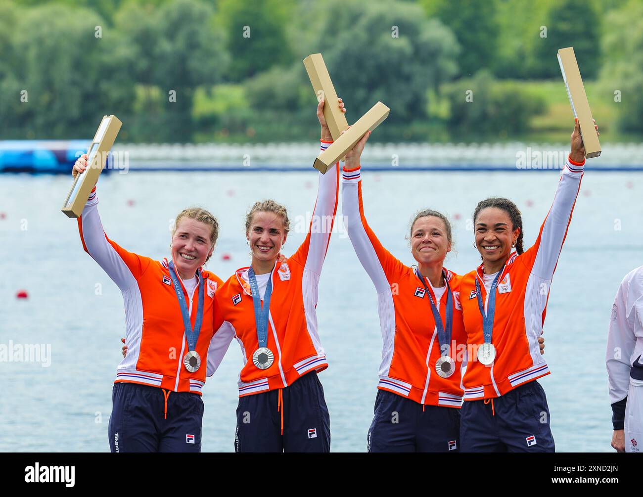Vaires Sur Marne. 31st July, 2024. Silver medalists Laila Youssifou ...
