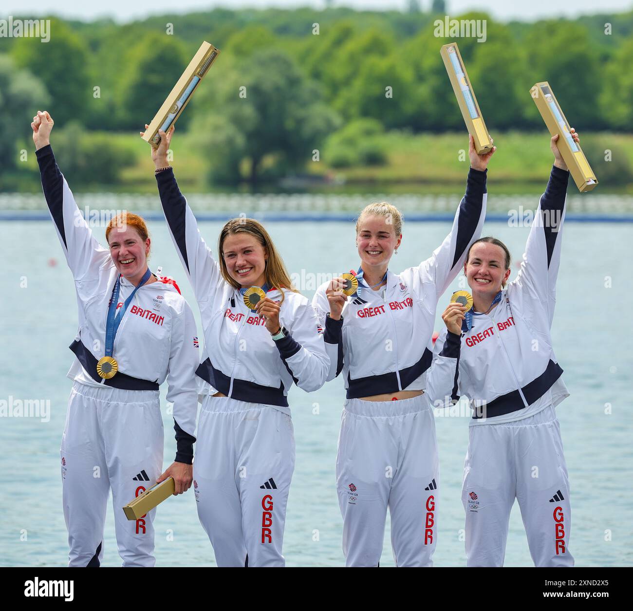 Vaires Sur Marne. 31st July, 2024. Gold medalists Lauren Henry/Hannah ...