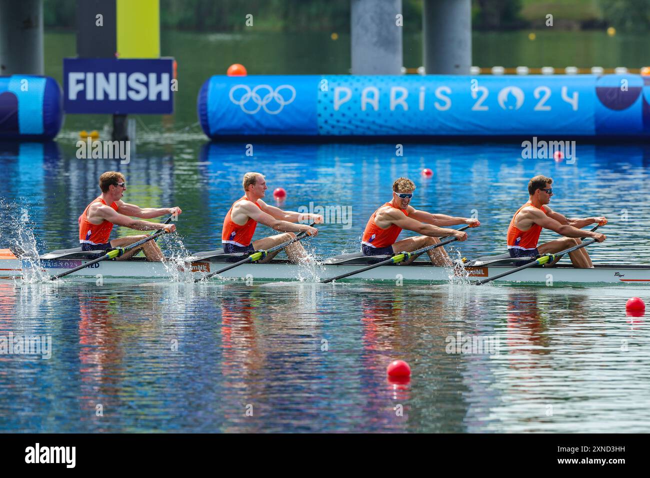 Vaires Sur Marne. 31st July, 2024. Lennart van Lierop/Finn Florijn/Tone ...