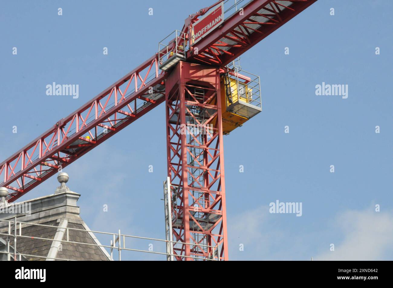 Copenhagen/ Denmark/31 July 2024/Construction crain and site in danish ...