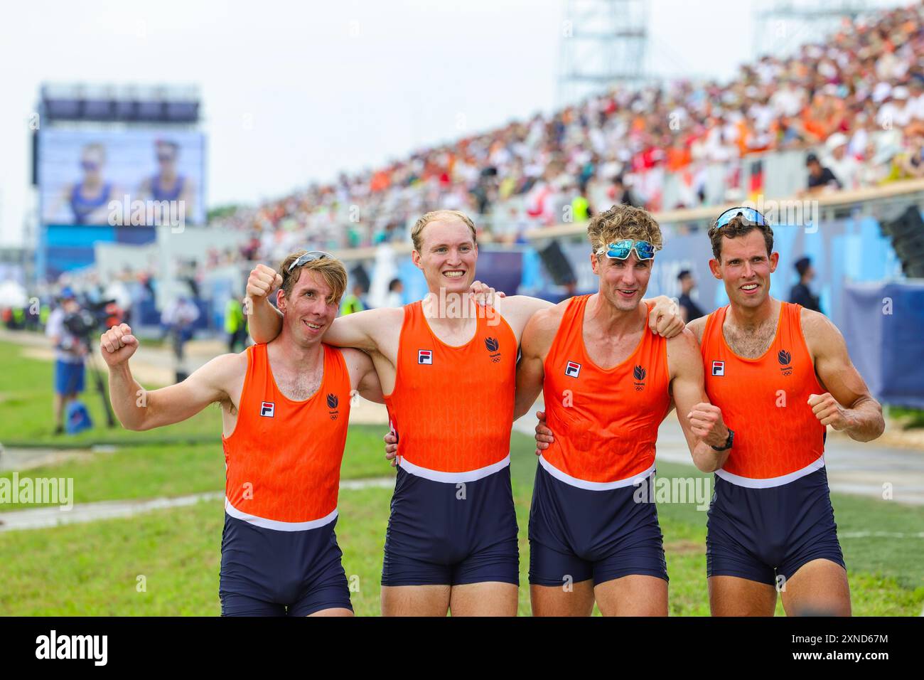 Vaires Sur Marne. 31st July, 2024. Gold medalists Lennart van Lierop ...