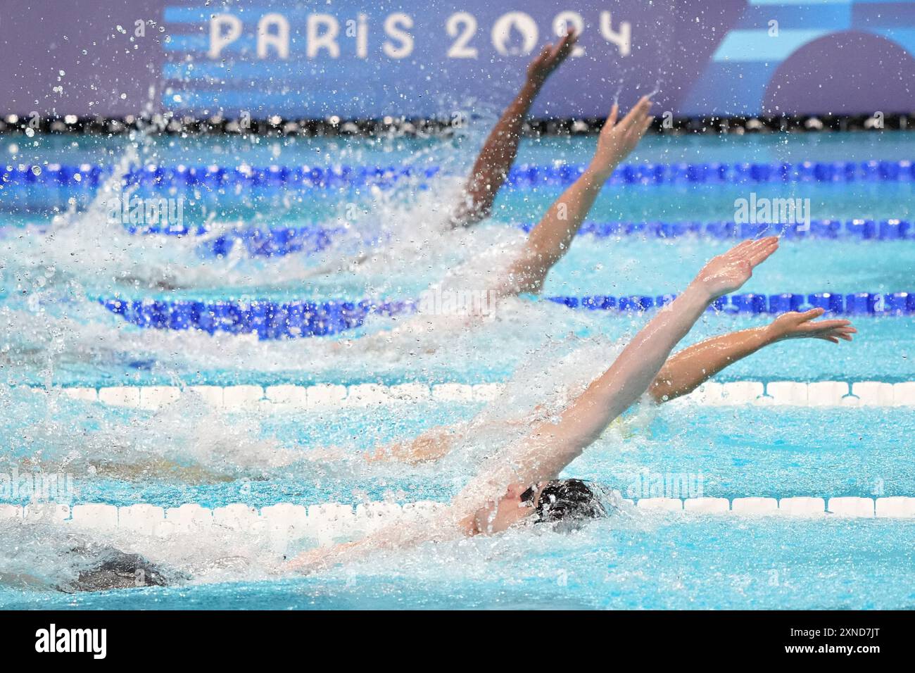 Paris, France. 31st July, 2024. Kane Follows of New Zealand is in sync ...