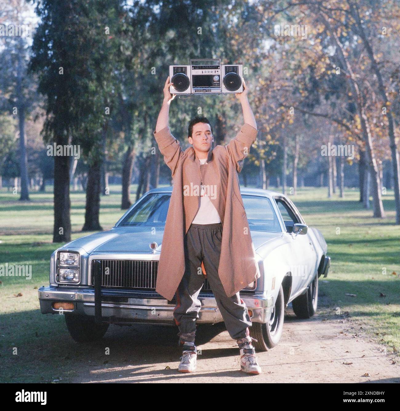 xSAY ANYTHING 1989 20th Century Fox film with John Cusack holding the Sharp GF-7600 boombox ...