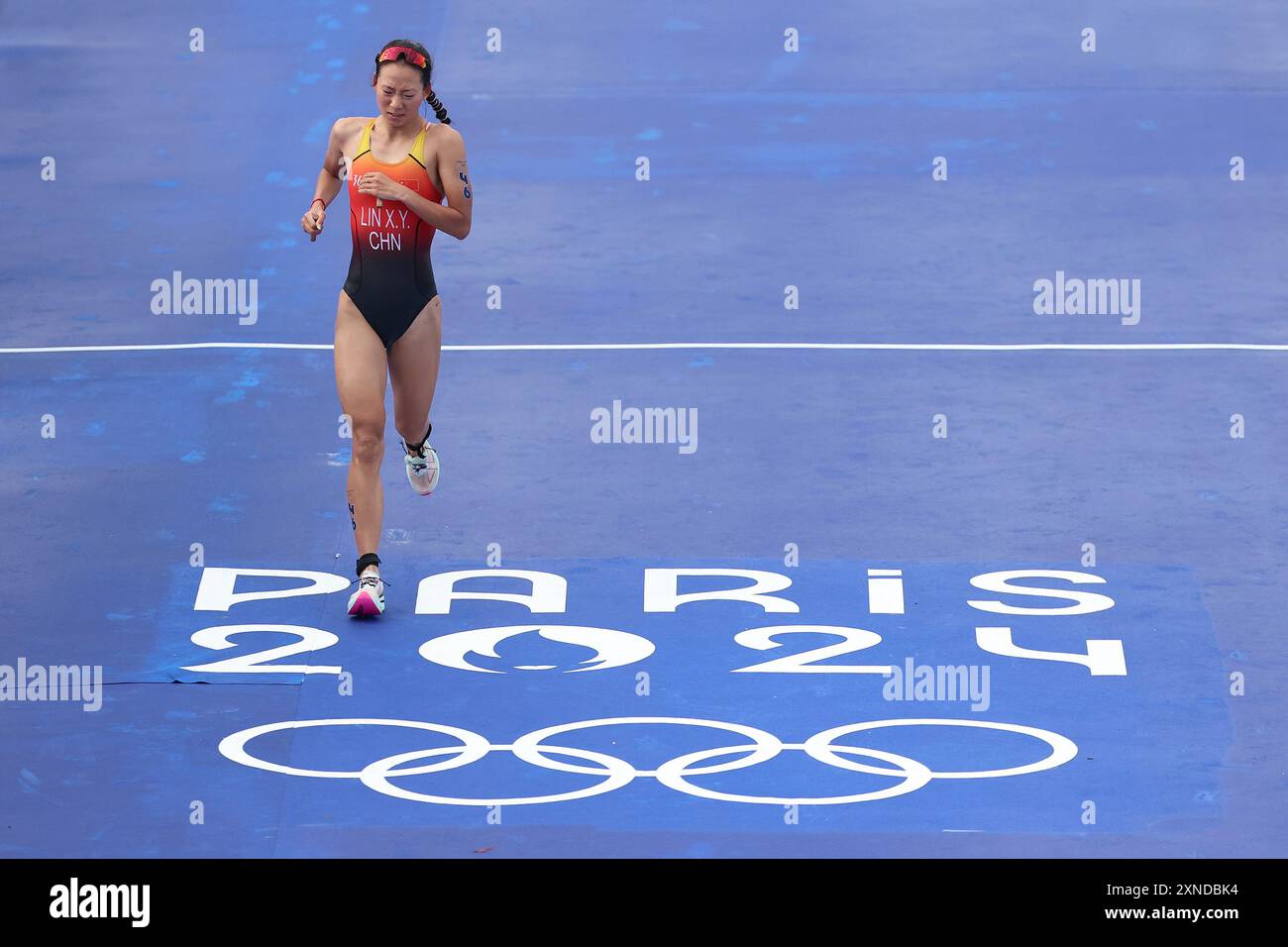 Paris, France. 31st July, 2024. Lin Xinyu of China competes during the ...