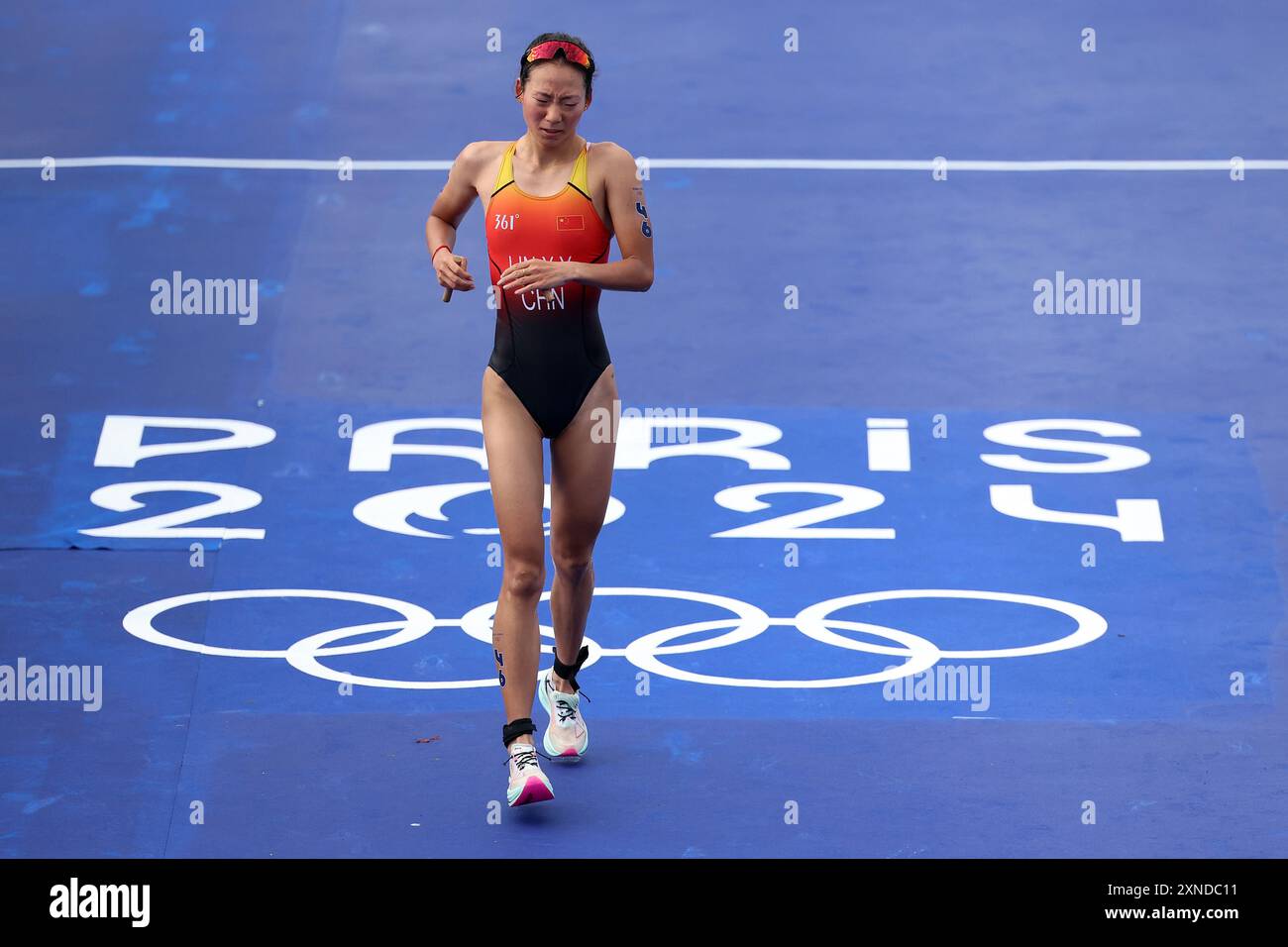 Paris, France. 31st July, 2024. Lin Xinyu of China competes during the ...