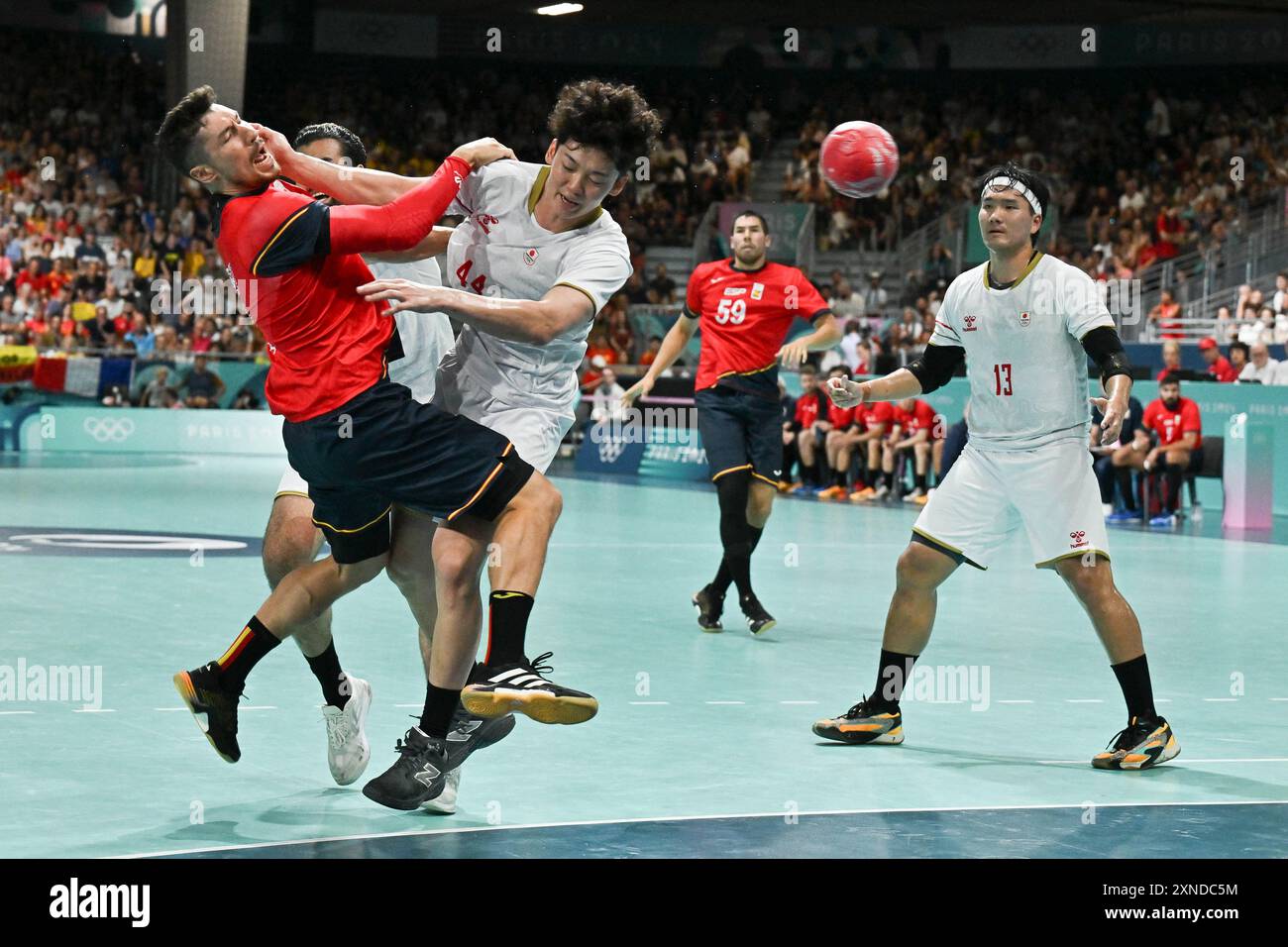 Paris, France. 31st July, 2024. Japan left wing Sota Takano (44) during ...