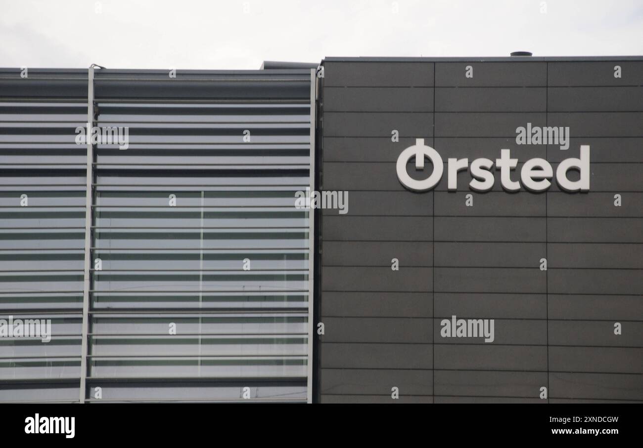 Copenhagen/ Denmark/30 July 2024/Orsted energy firm office building in ...
