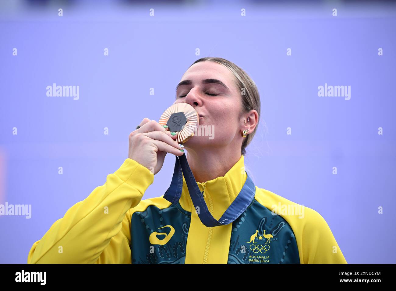 Paris, France. 31st July, 2024. Natalya Diehm of Australia poses with ...