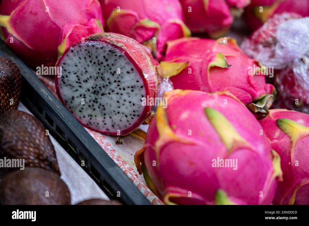 Vienna, Austria, August 23, 2022. At the Naschmarkt market close-up ...