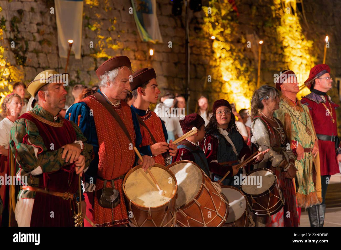 Rabska fjera event in Rab town, Croatia Stock Photo - Alamy
