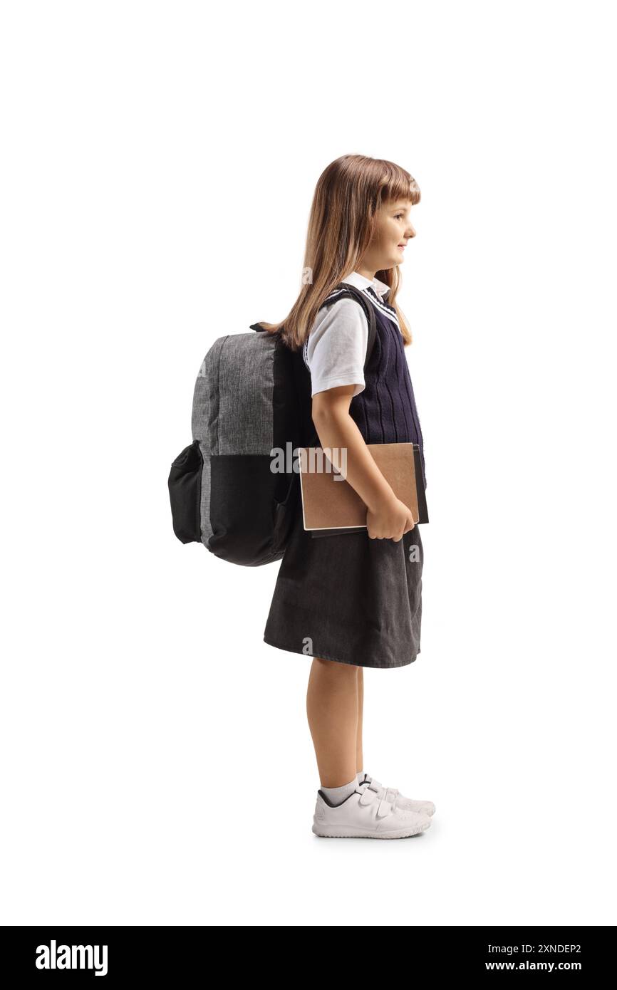 School girl profile school uniform hi-res stock photography and images ...