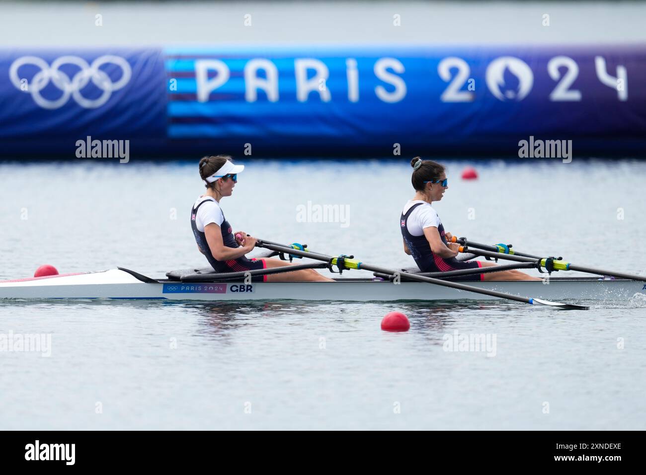 Britain's Emily Craig and Imogen Grant compete during the women's ...