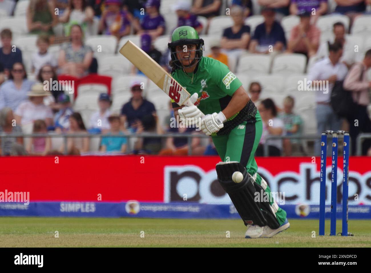 Leeds, 30 July 2024. Chloe Tryon playing for Southern Brave women ...