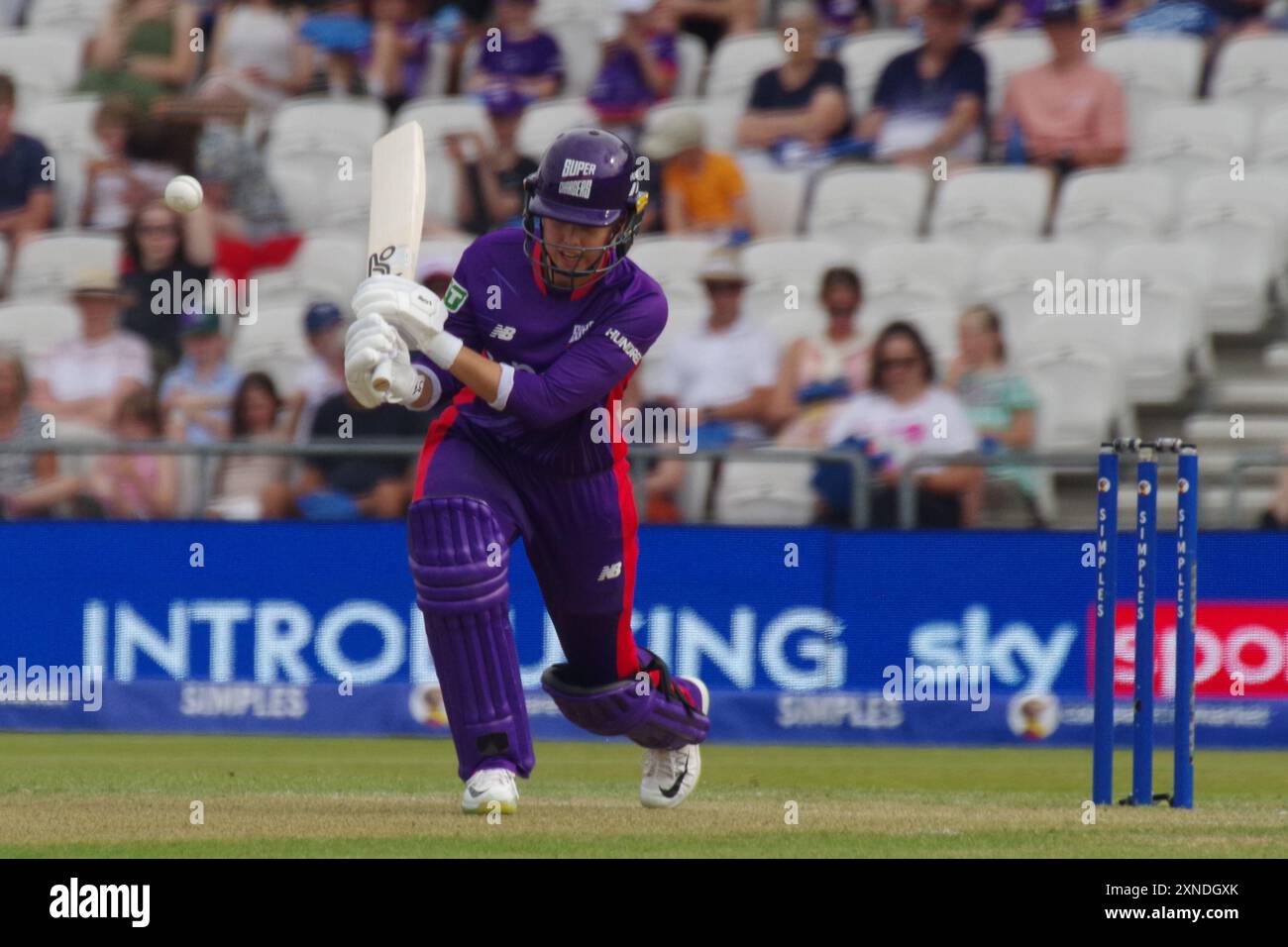 Leeds, 30 July 2024. Phoebe Litchfield batting for Northern ...