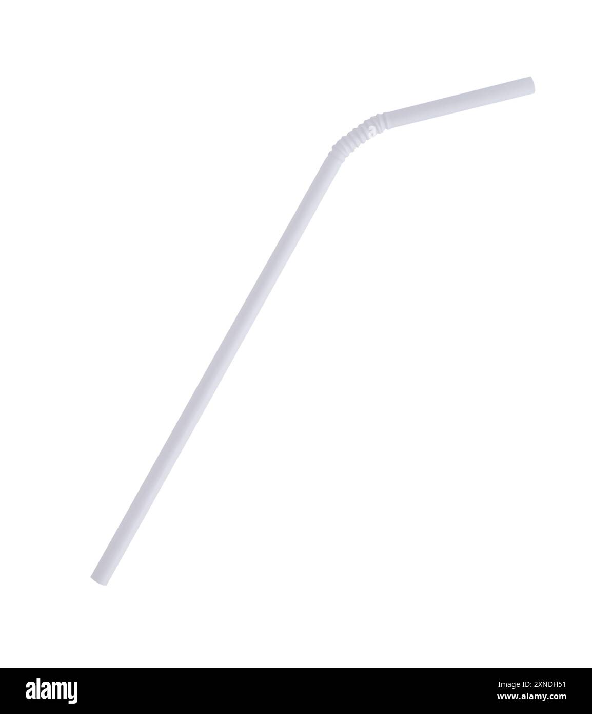 White plastic straw isolated on white background Stock Photo - Alamy