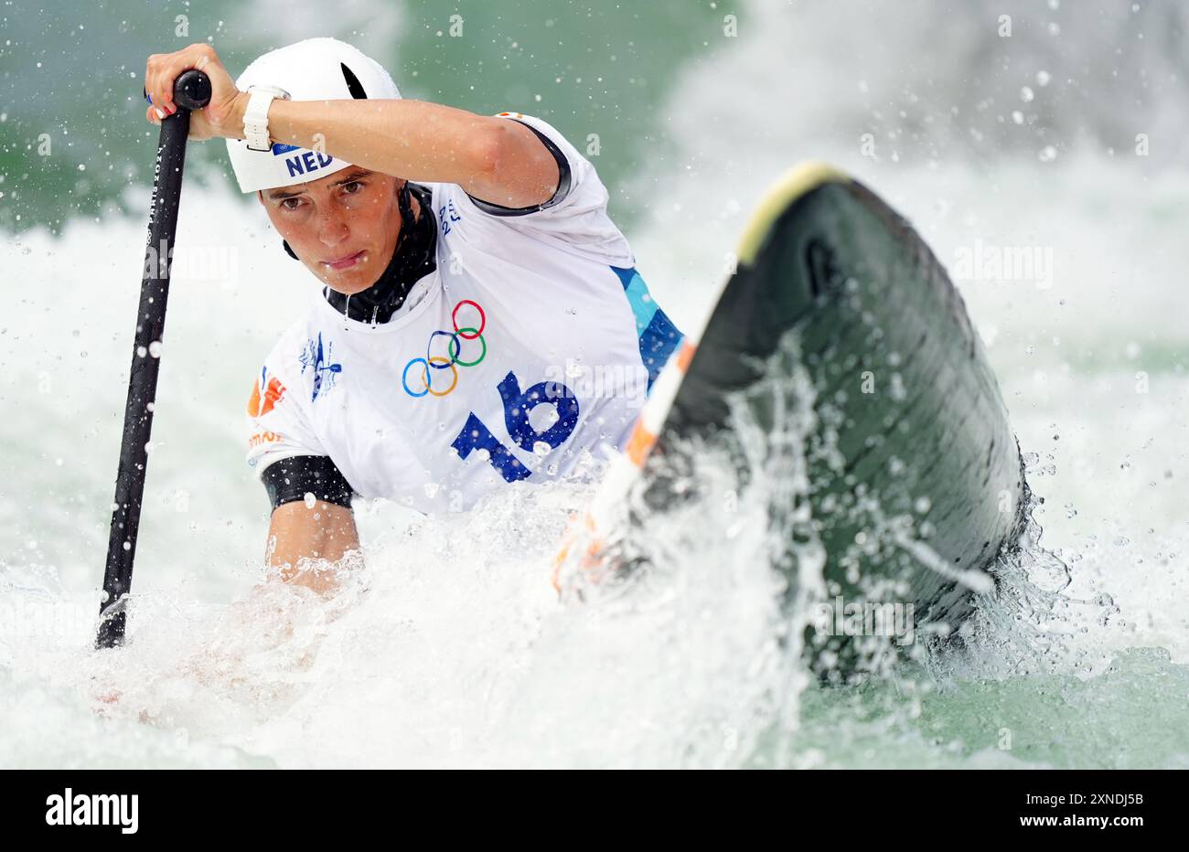 Netherlands' Lena Teunissen during the Women's Canoe Single Semi final ...
