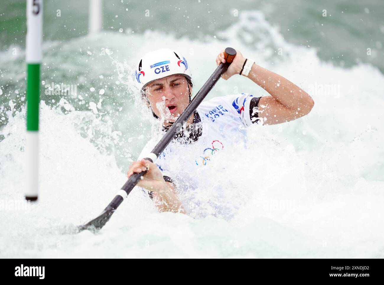 Czech Republic's Gabriela Satkova during the Women's Canoe Single Semi ...