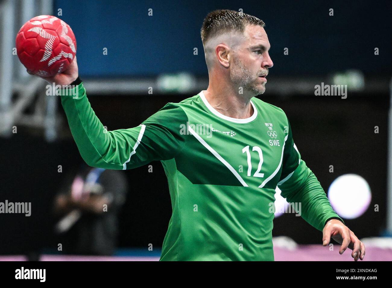 PALICKA Andreas of Sweden during the handball match between Slovenia ...
