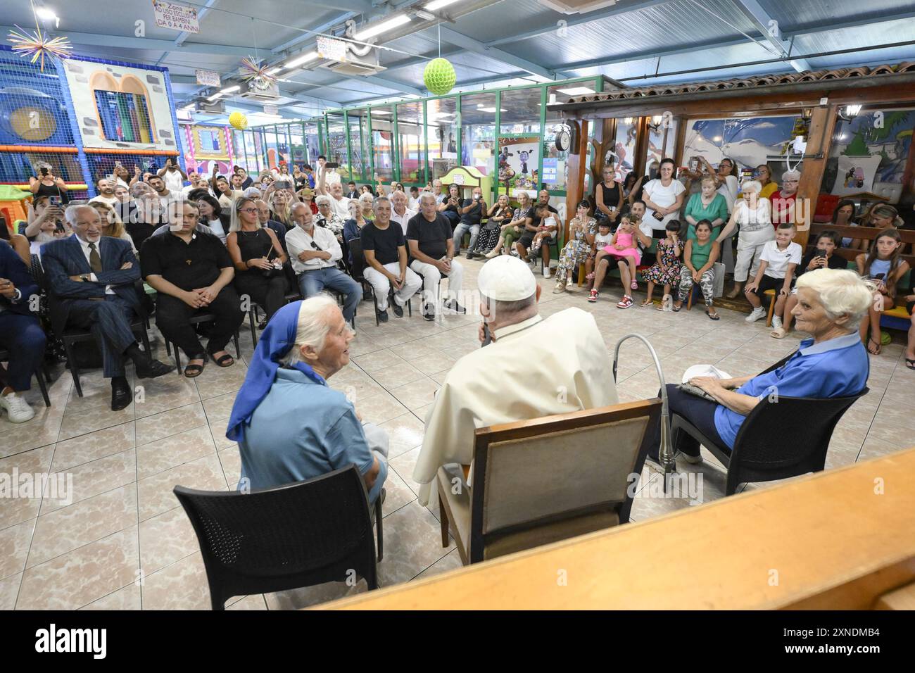 **NO LIBRI** Italy, Rome, 2024/7/31.Pope Francis during a visit to ...