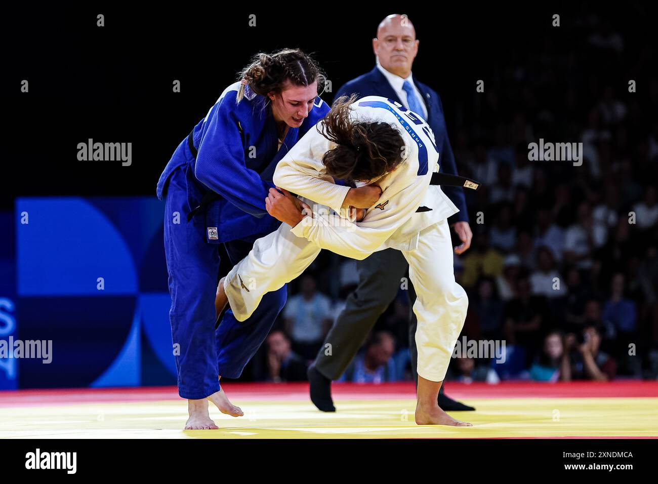 FRA, Olympische Spiele Paris 2024, Judo Damen Halbfinale, 31.07.2024 Miriam Butkereit (GER) vs ...