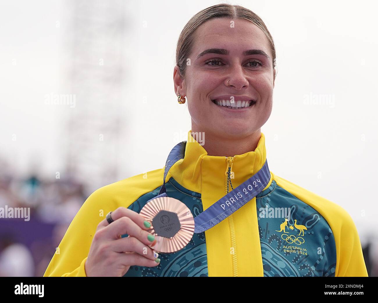 Paris, France. 31st July, 2024. Bronze medalist Natalya Diehm of ...