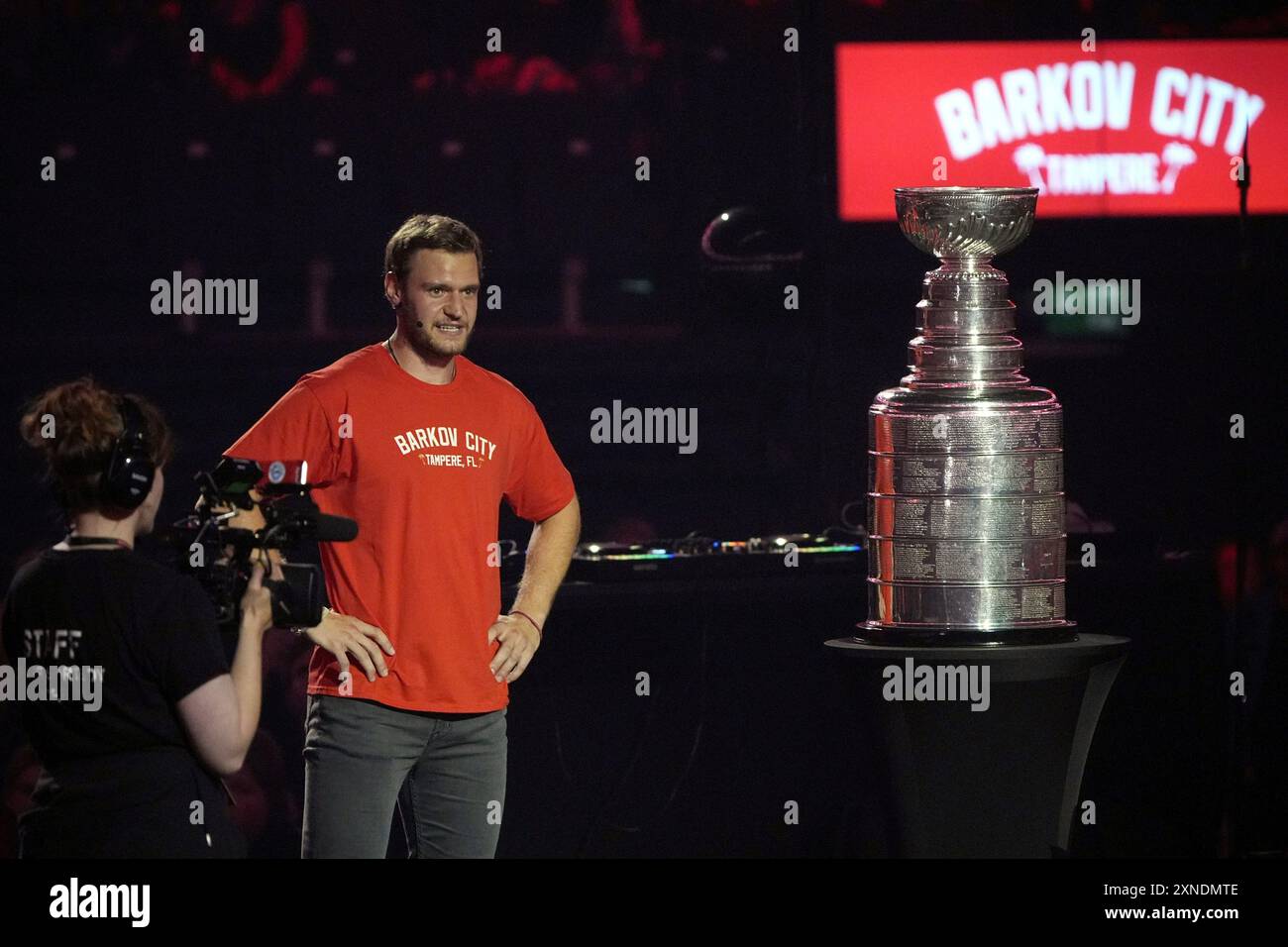 The captain of the NHL Stanley Cup winner team Florida Panthers ...
