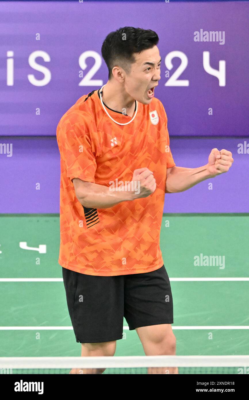 NISHIMOTO Kenta (JPN) Badminton Men's Single at La Chapelle Arena ...
