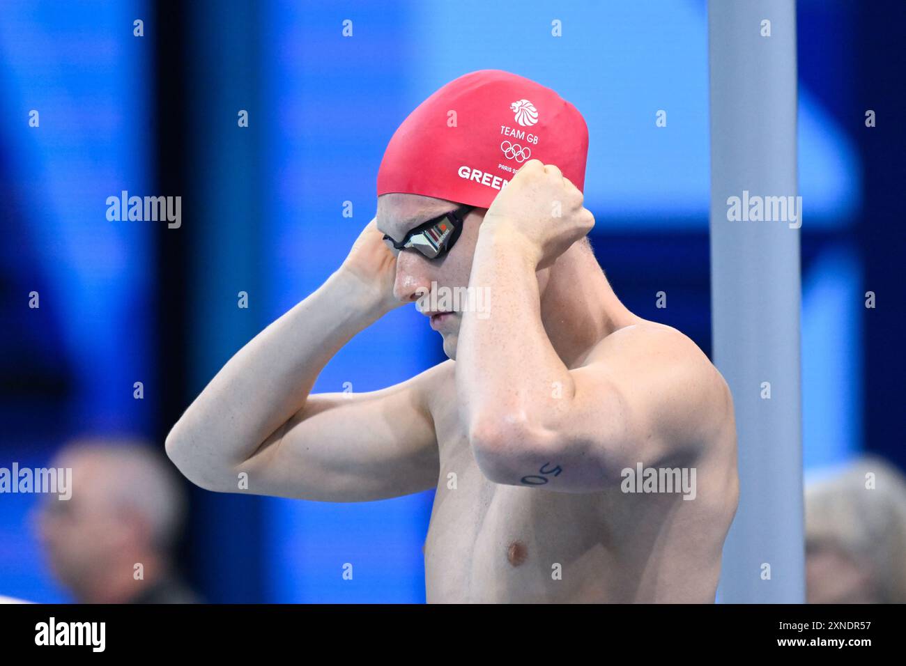 Nanterre, France. 31st July, 2024. Luke Greenbank ( GBR ), Swimming ...