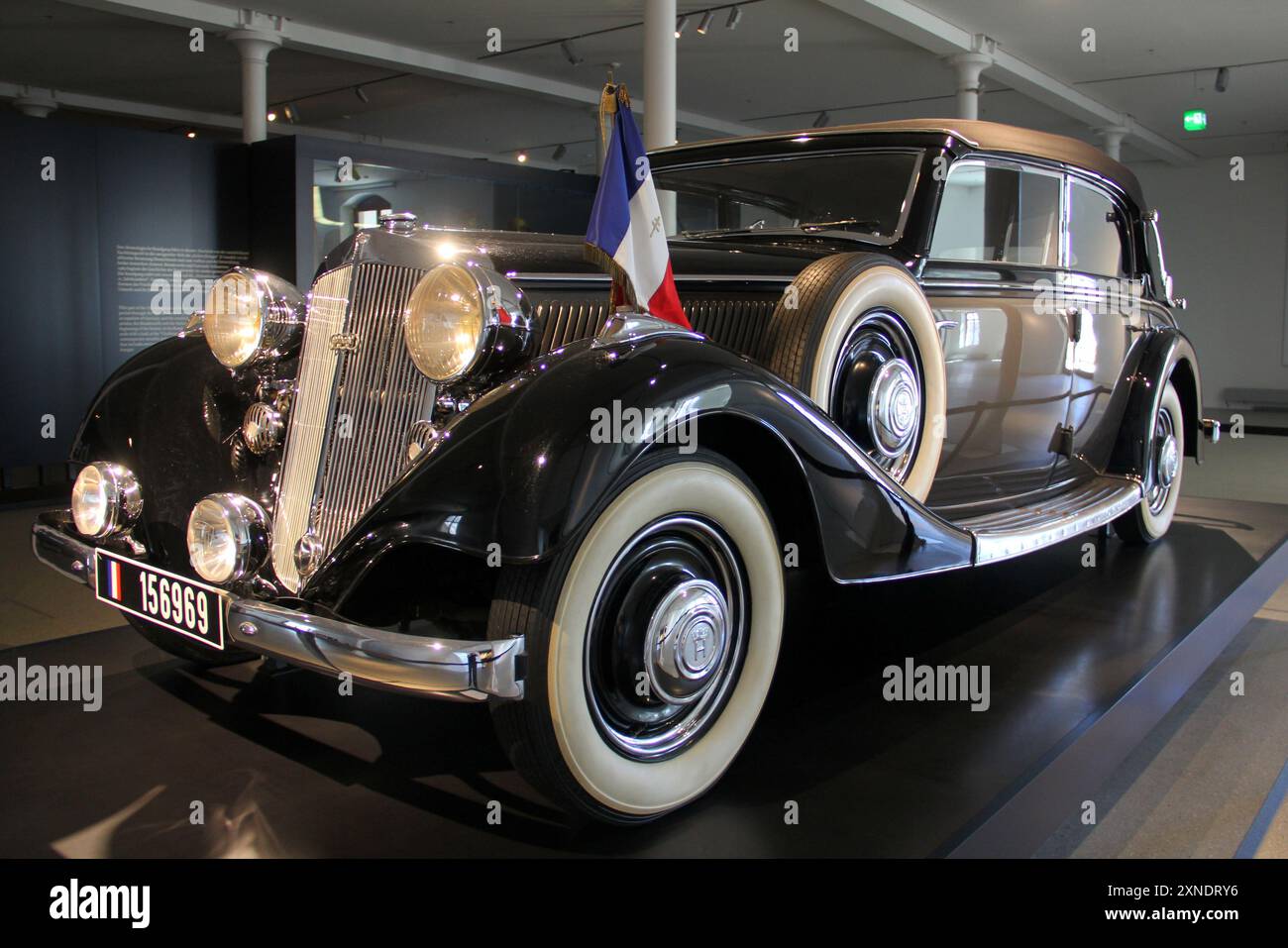 Parade vehicle of General Charles de Gaulle, Sedan-Cabriolet type Horch ...