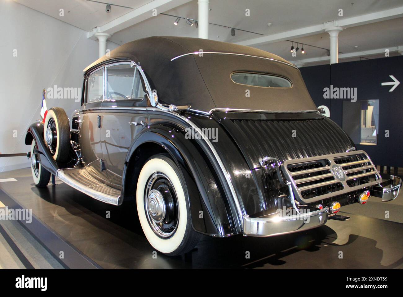 Parade vehicle of General Charles de Gaulle, Sedan-Cabriolet type Horch ...