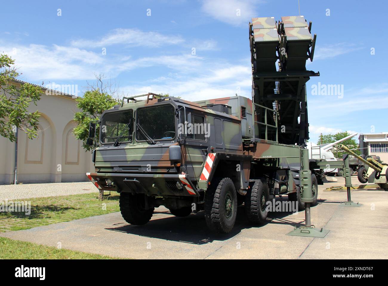 Military hardware on display in the grounds of the Bundeswehr Museum of ...