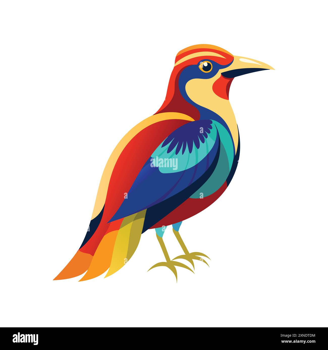 Bird watercolor painting Stock Vector Images - Alamy