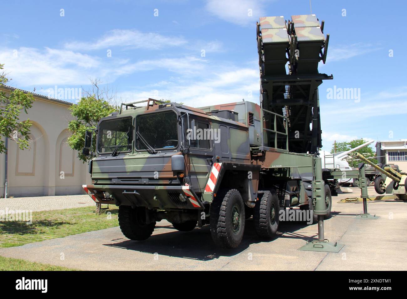 Military hardware on display in the grounds of the Bundeswehr Museum of ...