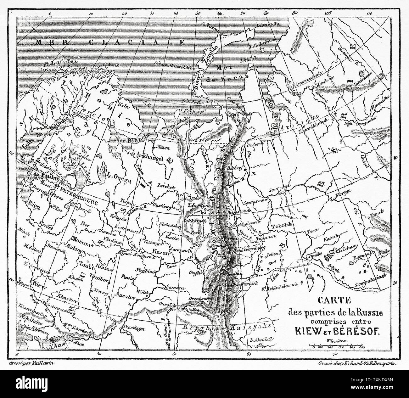 Retro kyiv map hi-res stock photography and images - Alamy
