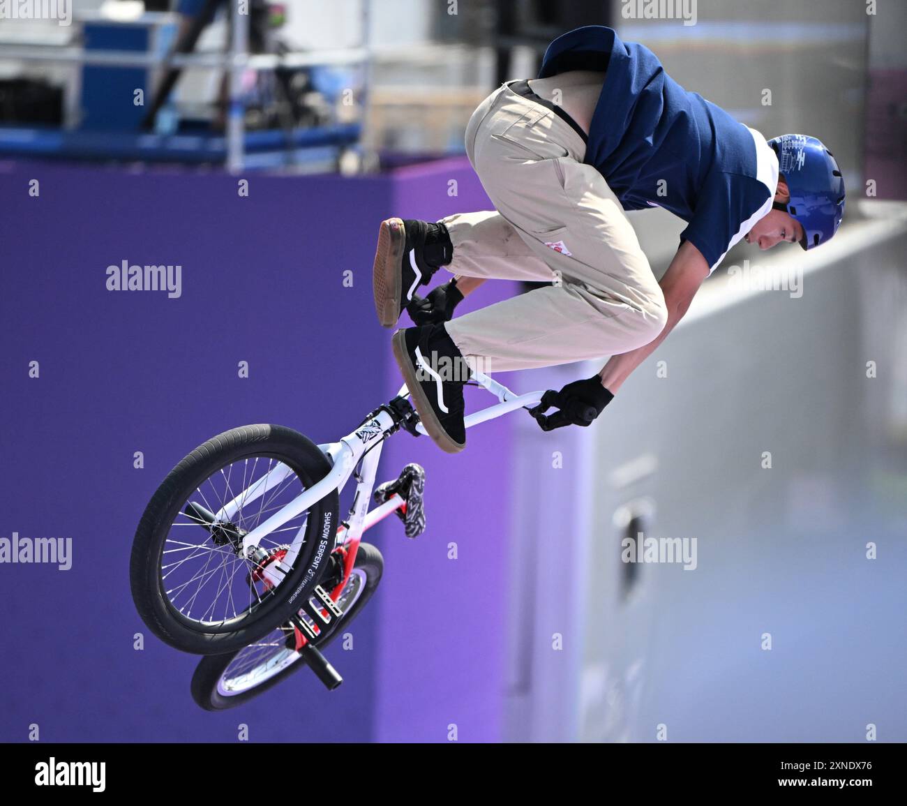 Paris, France, 31st July 2024; Paris Olympic Games, the BMX Stadium in ...