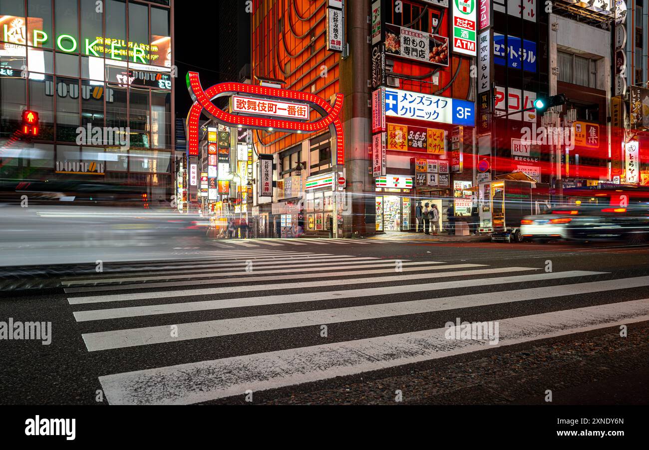Crosswalk located in front of a structure that displays the word poker ...