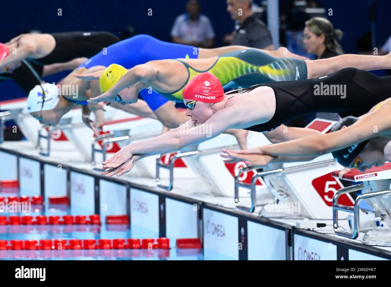 Laura Stephens ( GBR ), Swimming, Women's 200m Butterfly - Heats during ...