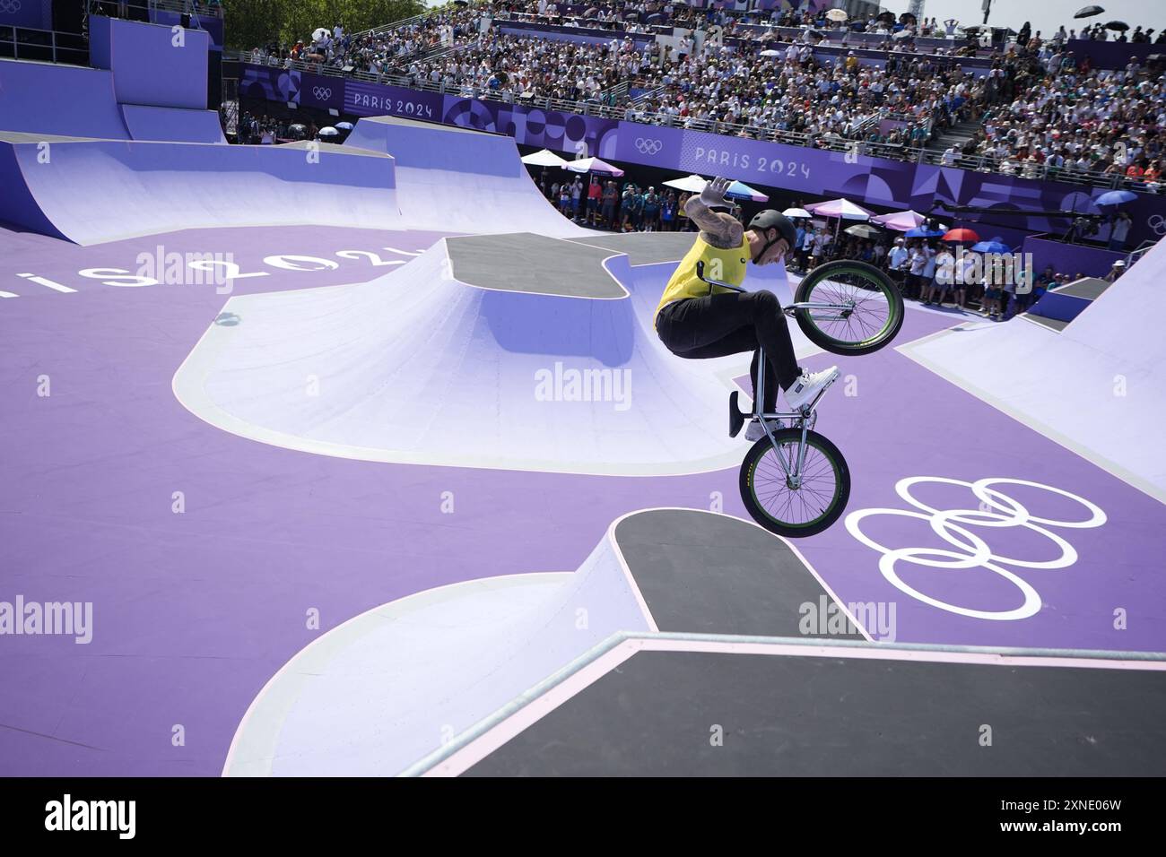 Paris, France. 31st July, 2024. Australia's Logan Martin competes in ...