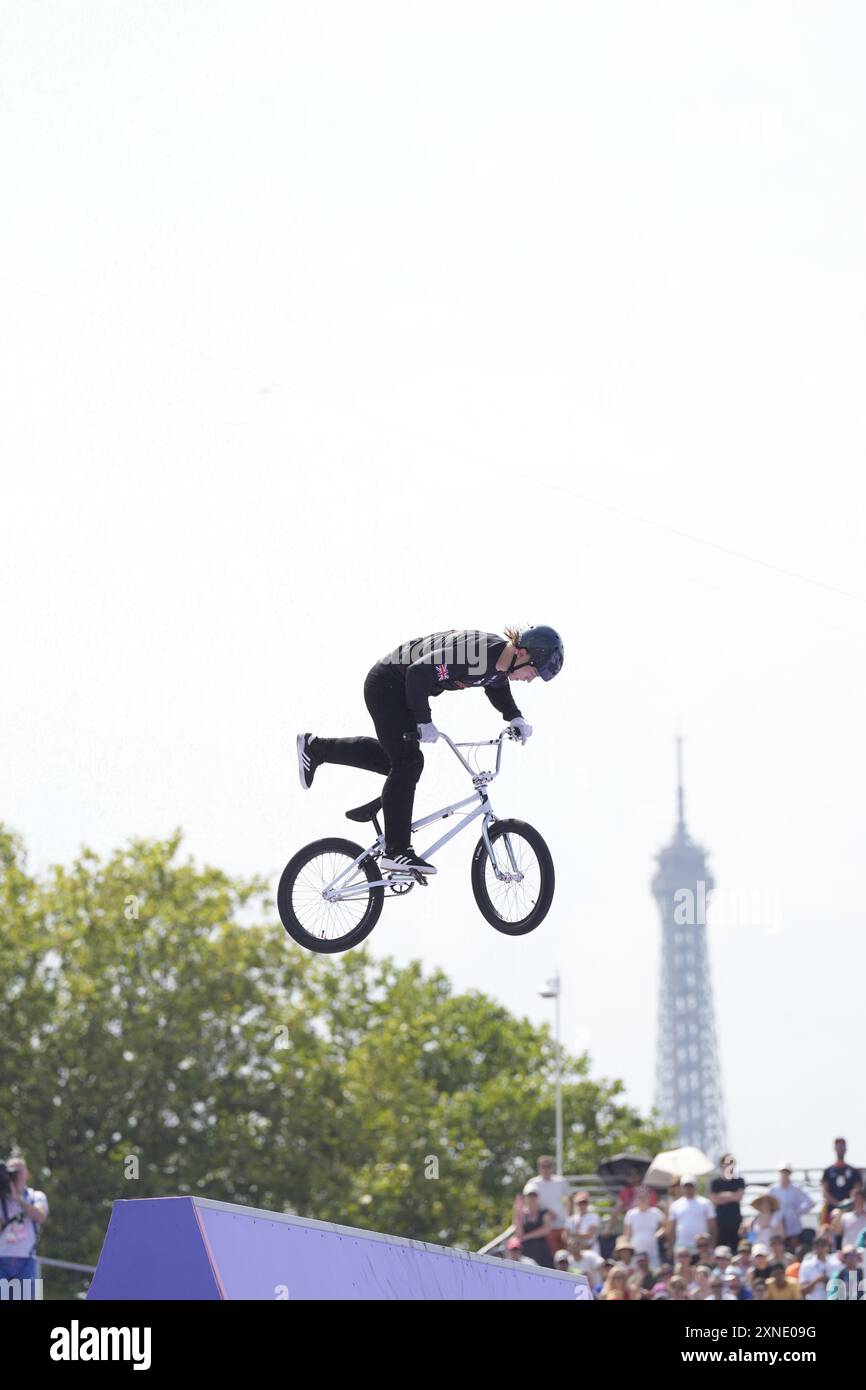 Paris, France. 31st July, 2024. BMX Freestyle Men's Park Final on day ...