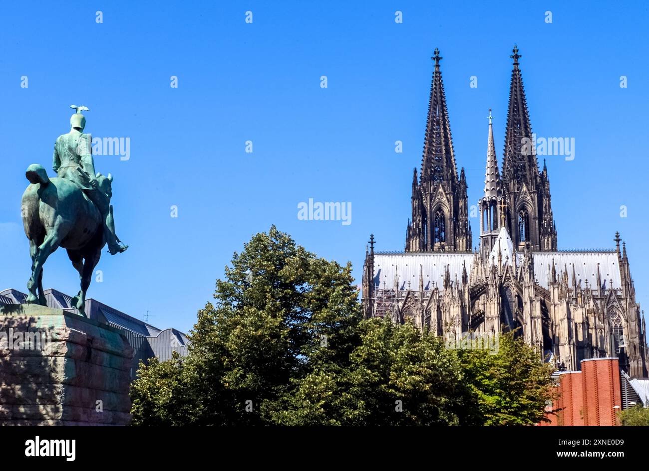 Cologne, Germany - 30 July 2024: Exterior view of the famous Cologne ...