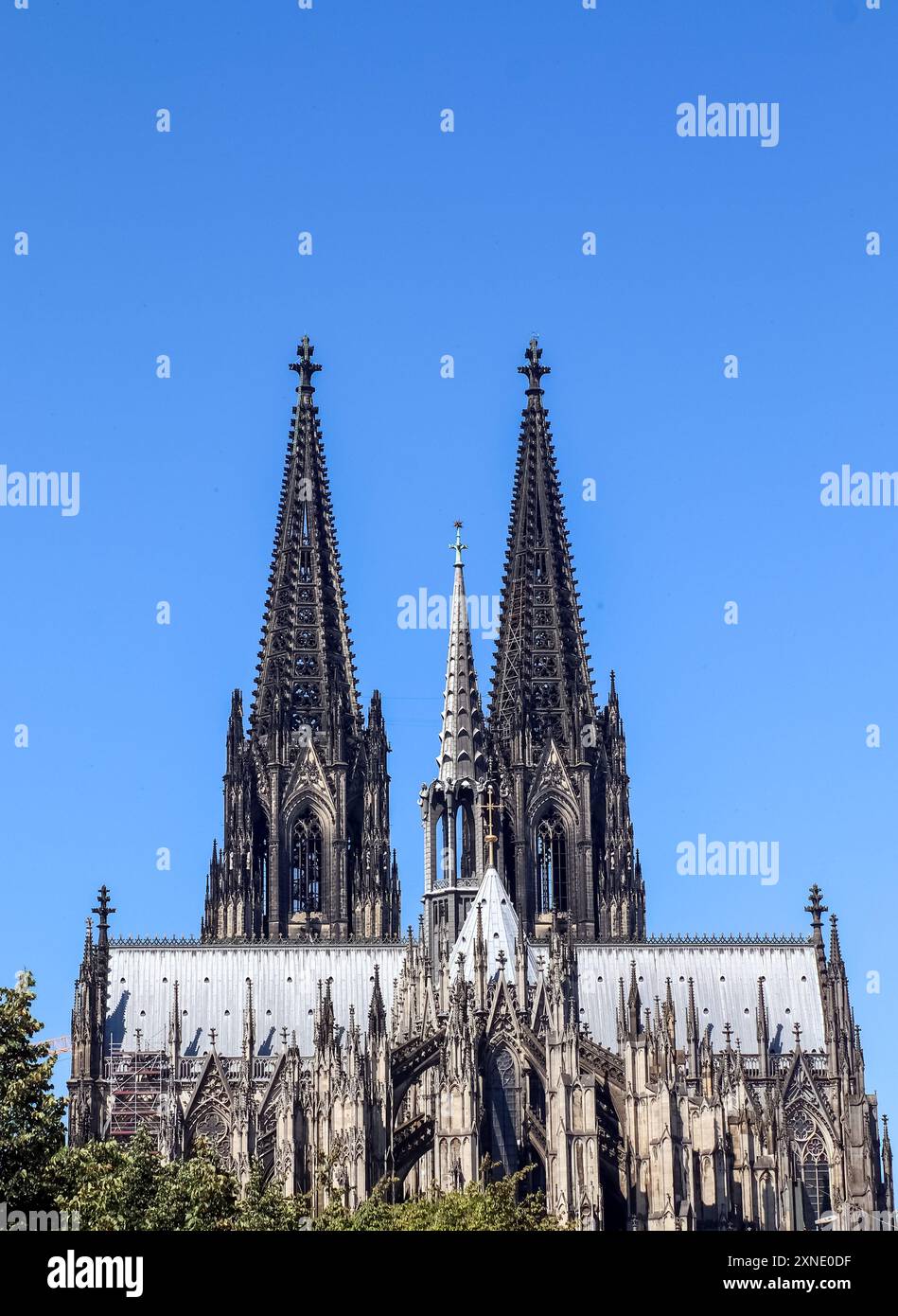 Cologne, Germany - 30 July 2024: Exterior view of the famous Cologne ...