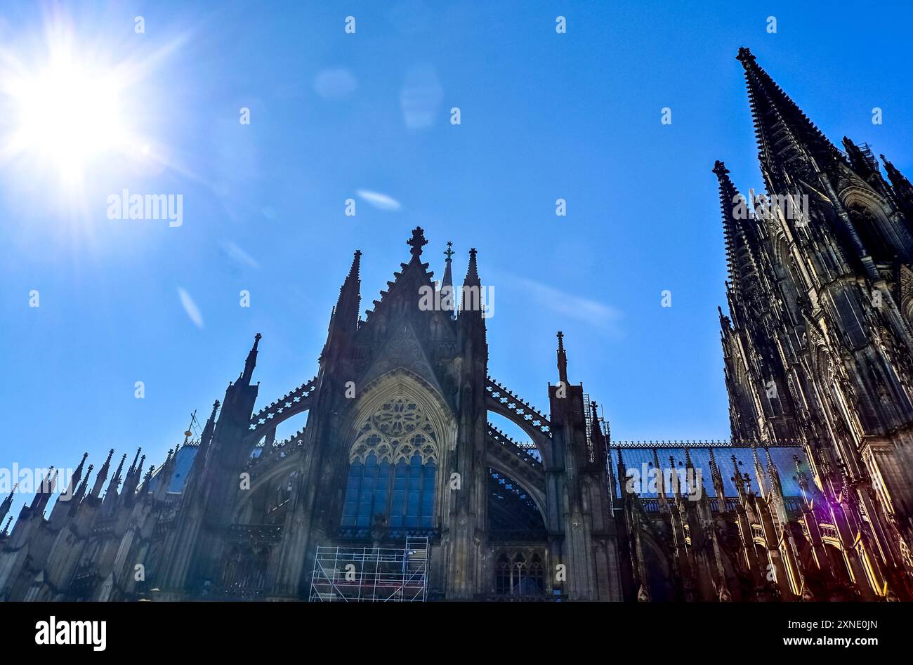 Cologne, Germany - 30 July 2024: Exterior view of the famous Cologne ...